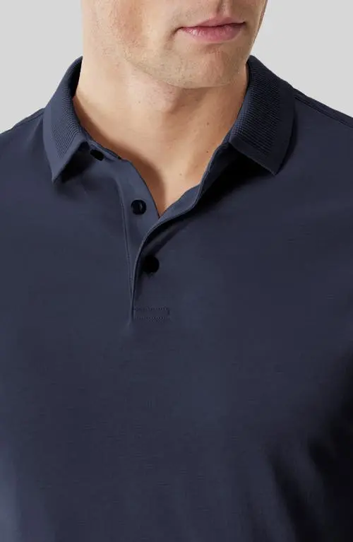 Robert Barakett Georgia Pima Cotton Polo - Dark Caspian