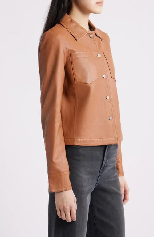 Mauritius Lefei Leather Jacket - Camel