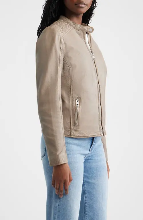 Mauritius Lily Leather Jacket