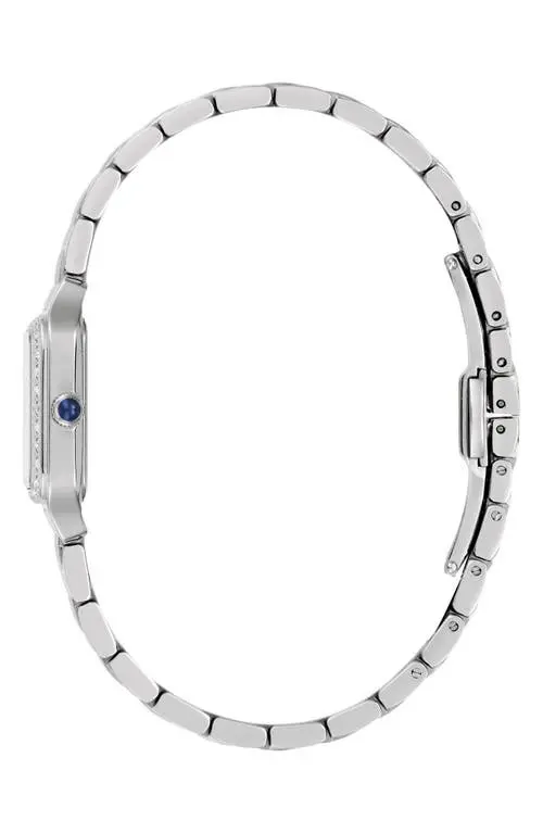 Bulova Classic Sutton Square Diamond & Mother-of-pearl Bracelet Watch - Silver-tone