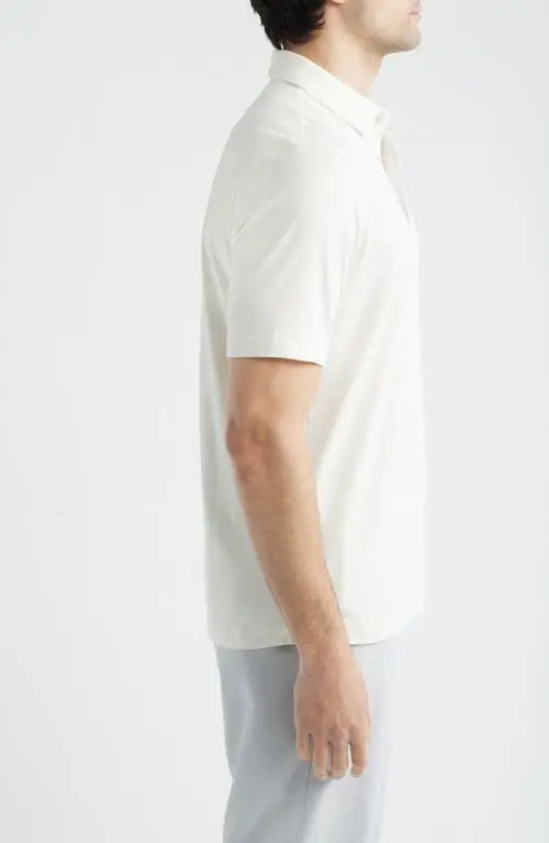 Scott Barber Solid Performance Golf Polo - White