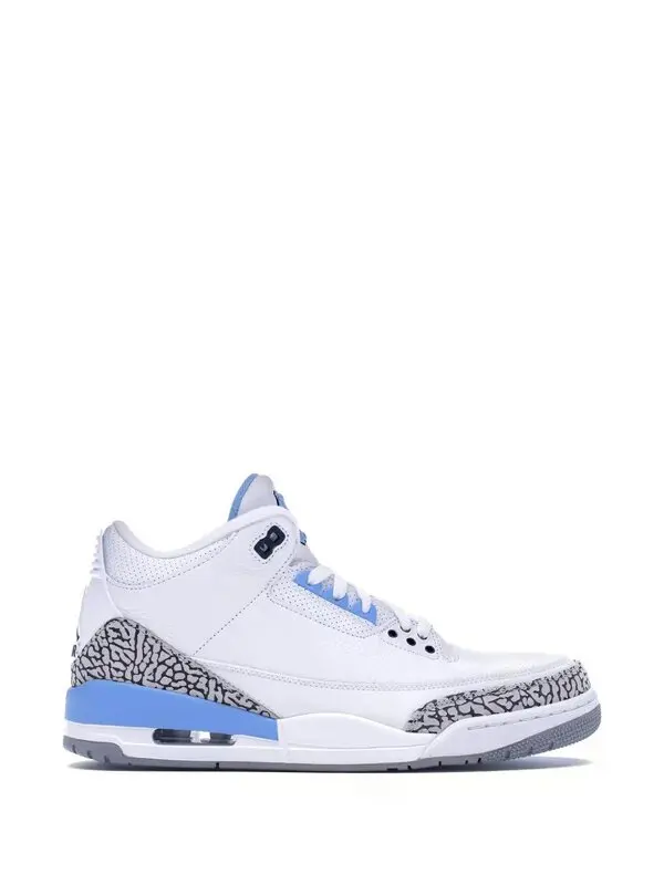 JORDAN 3 Unc Tarheels Pe Print-panel Sneakers - White