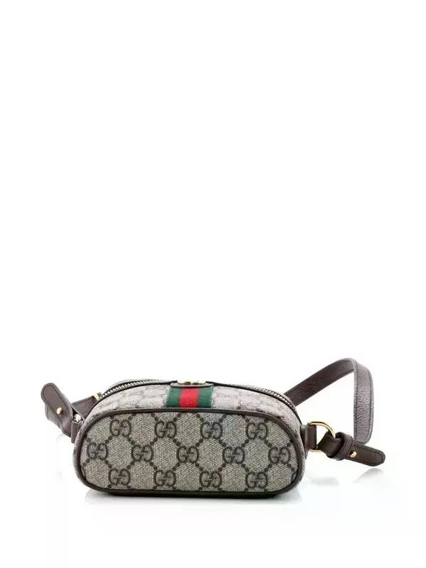 Gucci Ophidia Top Handle Bag Gg Coated Canvas Mini