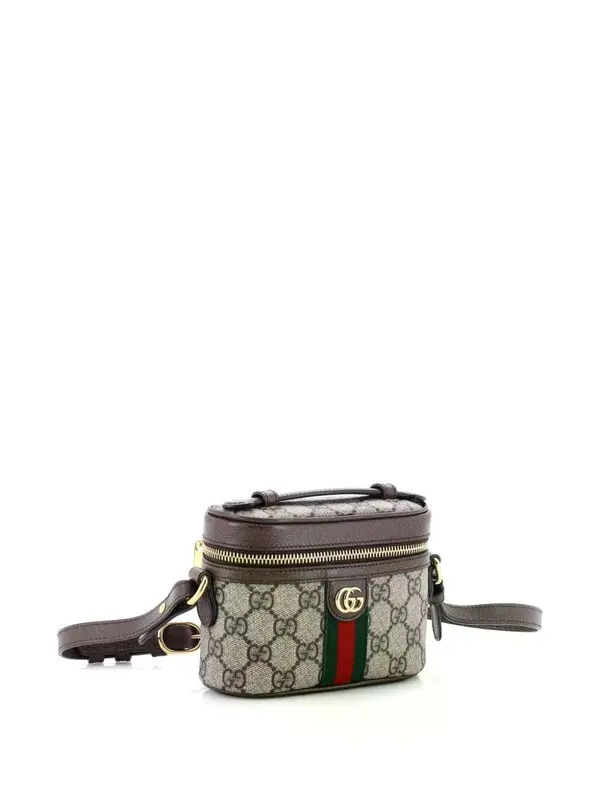 Gucci Ophidia Top Handle Bag Gg Coated Canvas Mini