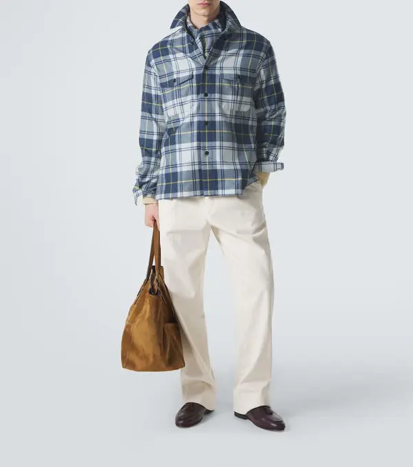 Dunhill Plaid Cashmere Overshirt