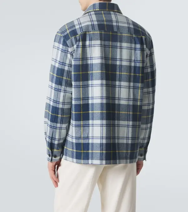 Dunhill Plaid Cashmere Overshirt