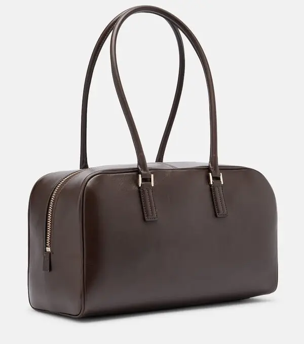 TOM FORD Leather Shoulder Bag - Brown