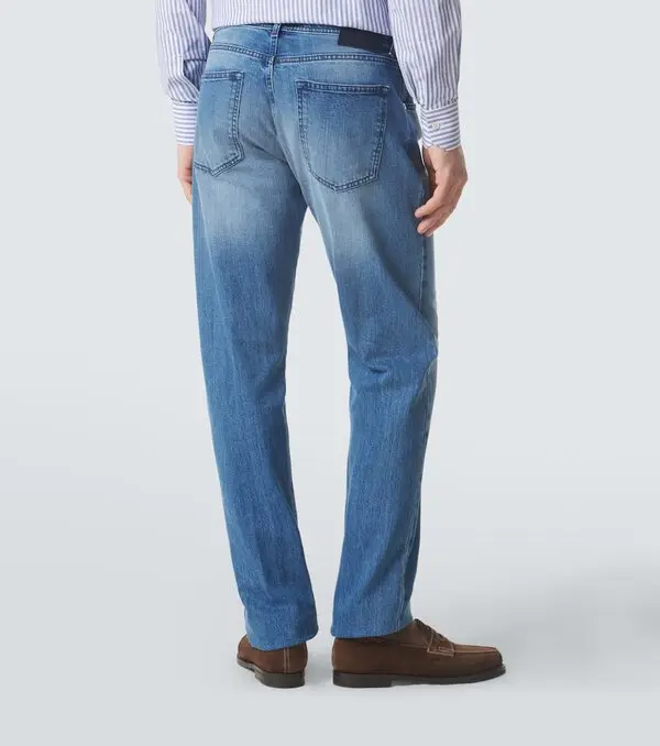 Kiton Slim Fit Jeans - Blue