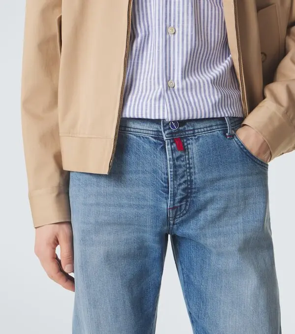 Kiton Slim Fit Jeans - Blue