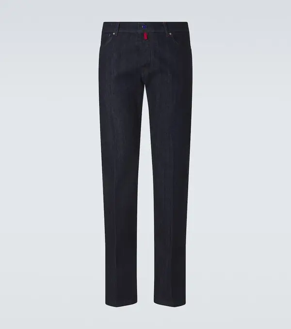Kiton Slim Fit Jeans - Blue