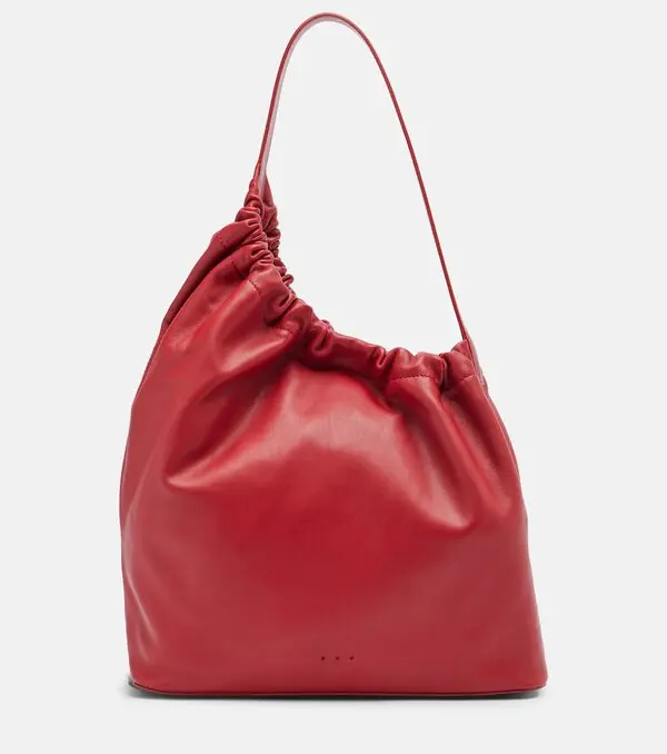 AESTHER EKME Demi Lune Cloud Medium Leather Shoulder Bag - Red
