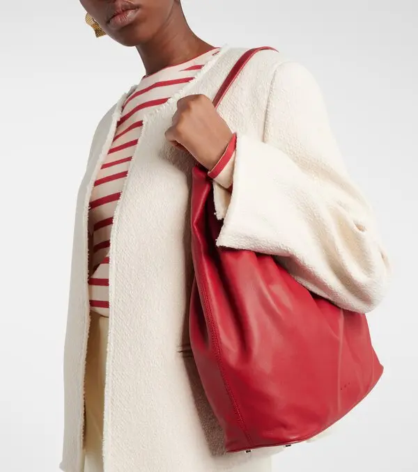 AESTHER EKME Demi Lune Cloud Medium Leather Shoulder Bag - Red