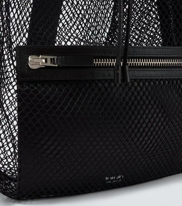 TOM FORD Leather-trimmed Backpack