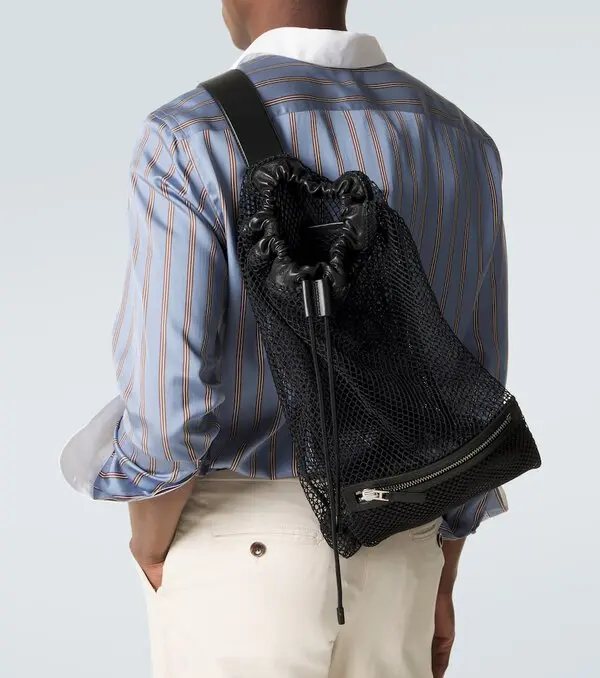 TOM FORD Leather-trimmed Backpack