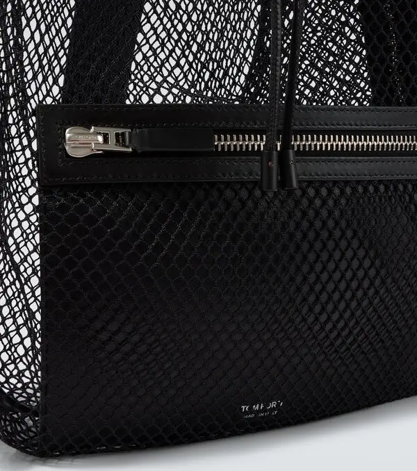 TOM FORD Leather-trimmed Backpack
