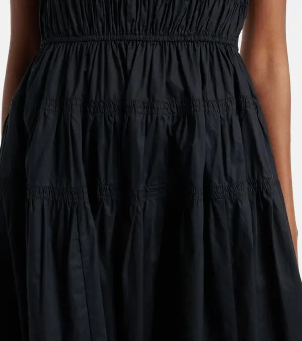 DÔEN Cotton Poplin Midi Dress