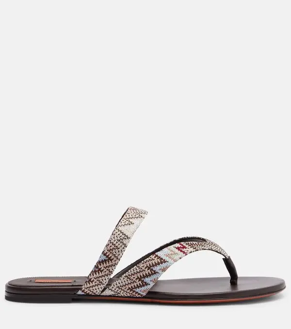 Missoni Luise Zigzag Thong Sandals