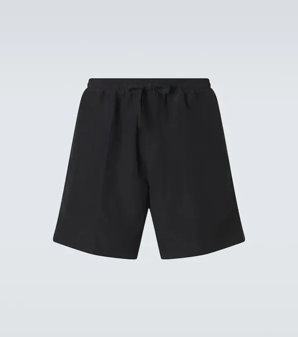 UMIT BENAN Linen And Silk Blend Shorts