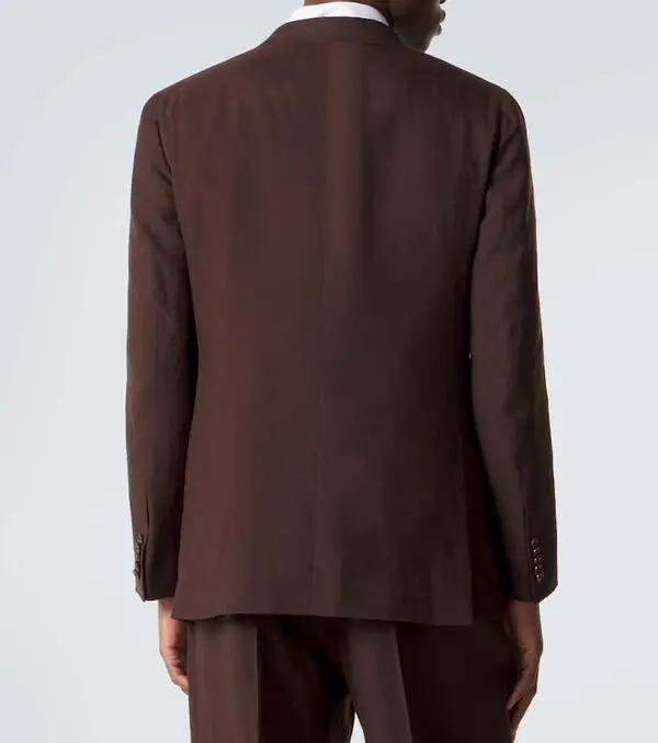 UMIT BENAN Richard Linen And Wool Suit Jacket
