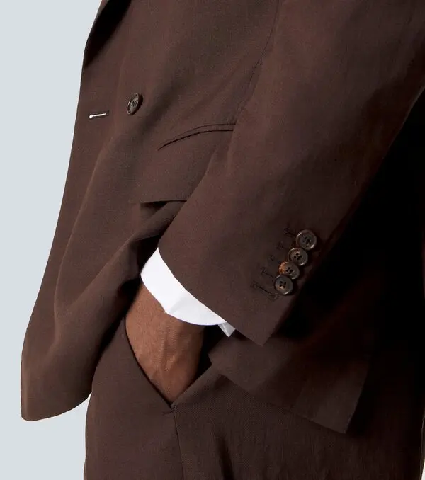 UMIT BENAN Richard Linen And Wool Suit Jacket