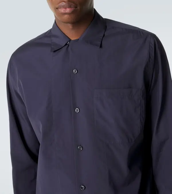 UMIT BENAN Havana Cotton And Silk Shirt - Blue
