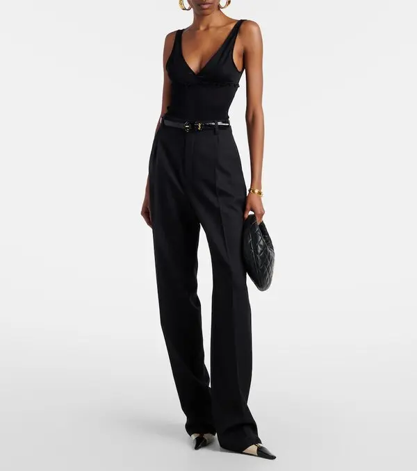 Saint Laurent Wool Wide-leg Pants