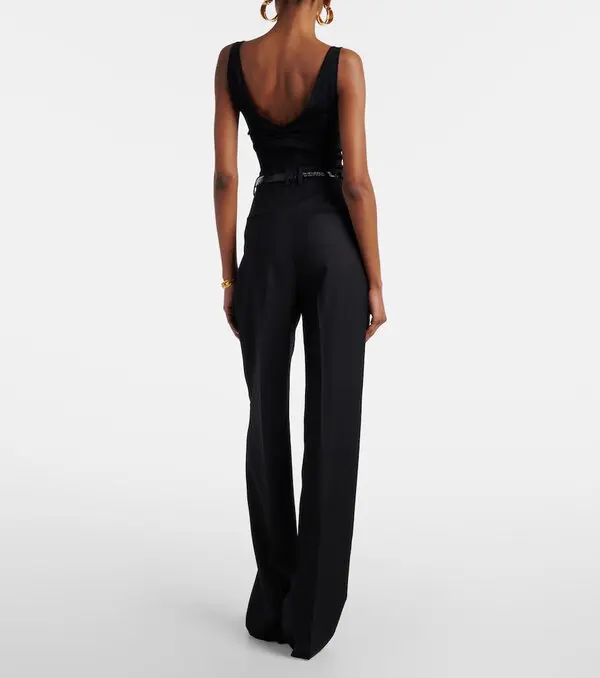 Saint Laurent Wool Wide-leg Pants