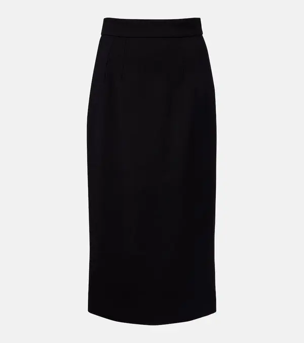 Dolce & Gabbana Wool-blend Pencil Skirt - Black