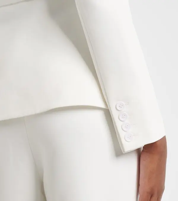 Roland Mouret Floral-appliqué Crêpe Jacket