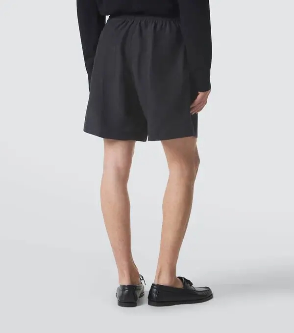 UMIT BENAN Linen And Silk Blend Shorts
