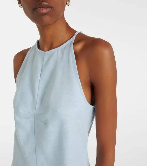 Asceno Antigua Linen Mini Dress