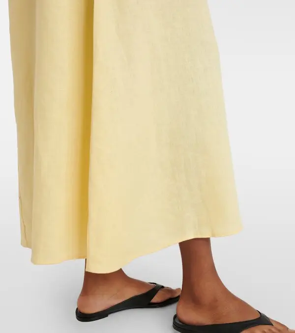 Asceno Tallin Linen Maxi Dress