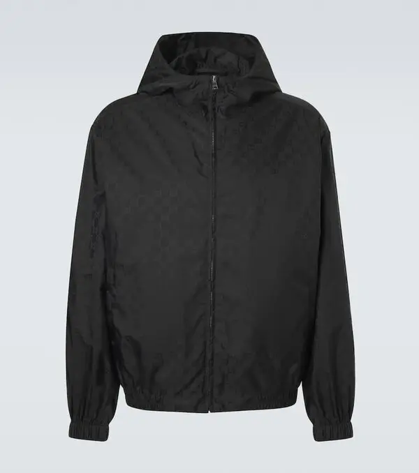 Gucci Gg Jacquard Jacket - Black