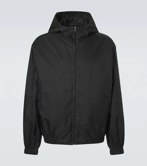 Gucci Gg Jacquard Jacket - Black