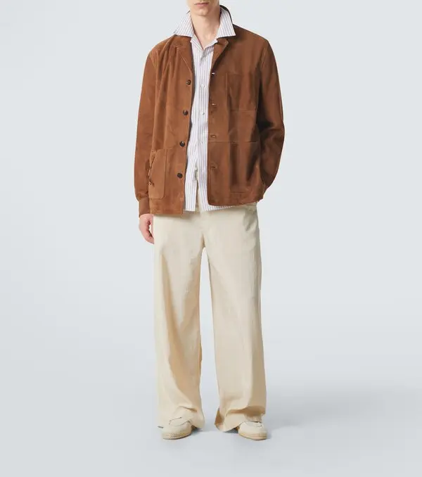 UMIT BENAN Havana Striped Linen And Cotton Shirt