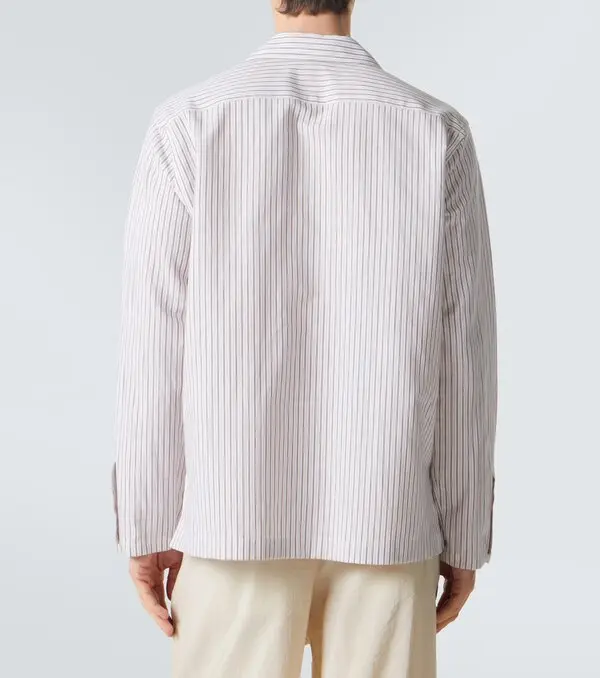 UMIT BENAN Havana Striped Linen And Cotton Shirt