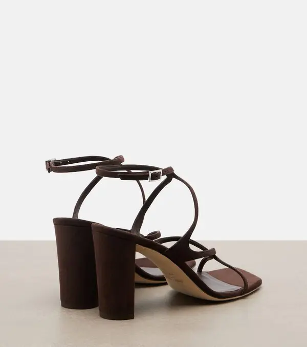 JIMMY CHOO Azie Suede Sandals - Brown