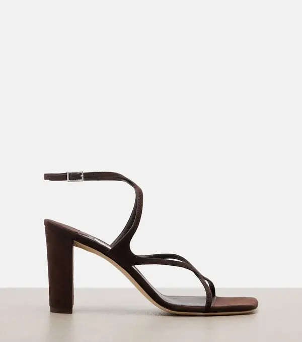 JIMMY CHOO Azie Suede Sandals - Brown