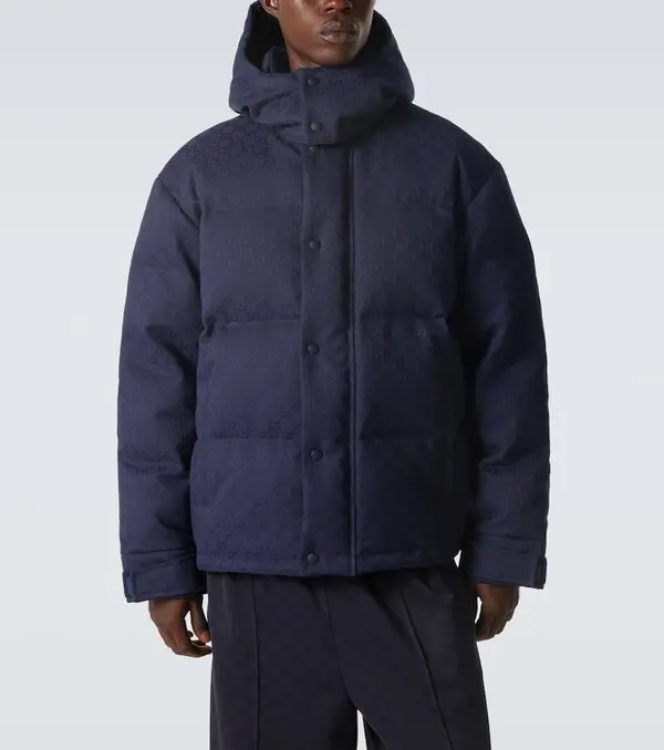 Gucci Gg Canvas Down Jacket