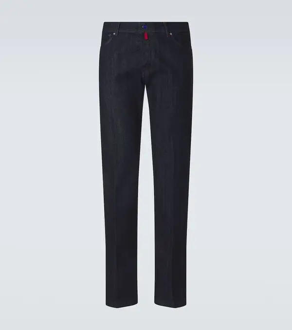 Kiton Slim Fit Jeans - Blue