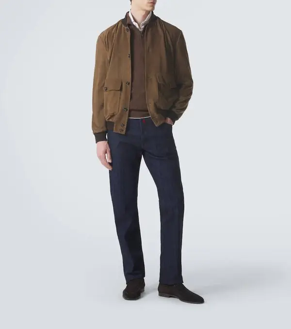Kiton Slim Fit Jeans - Blue