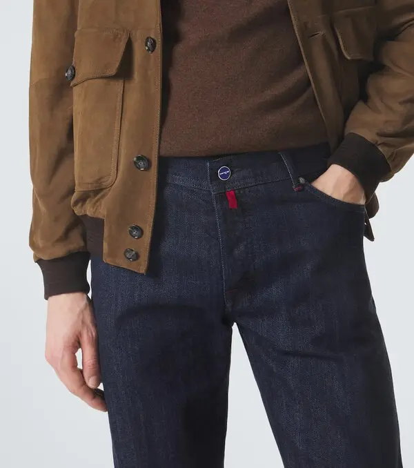 Kiton Slim Fit Jeans - Blue