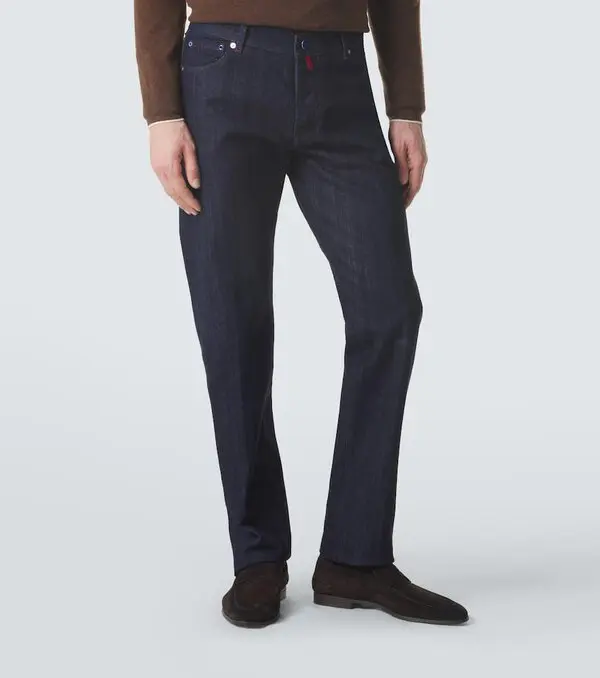 Kiton Slim Fit Jeans - Blue