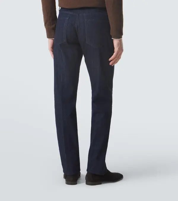 Kiton Slim Fit Jeans - Blue