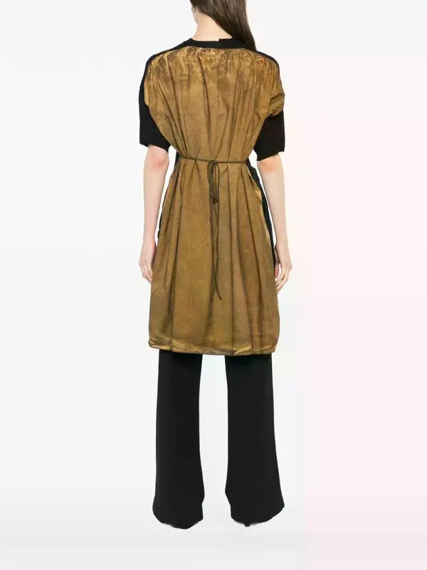 UMA WANG Tied-waist Crewneck Top