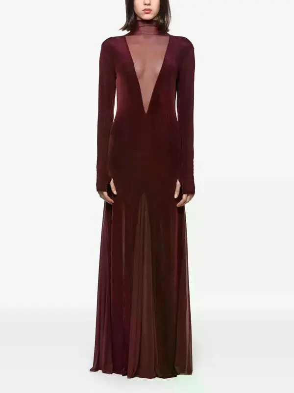 ATU BODY COUTURE Sheer Panel Maxi Dress