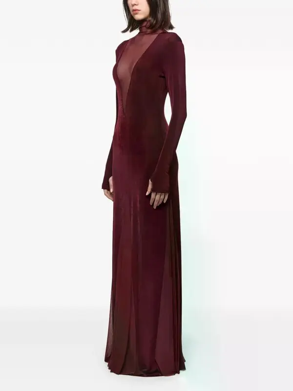 ATU BODY COUTURE Sheer Panel Maxi Dress