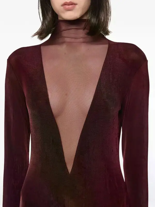 ATU BODY COUTURE Sheer Panel Maxi Dress