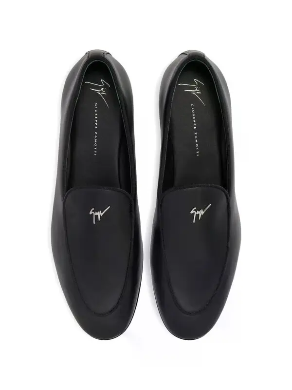GIUSEPPE ZANOTTI Signature Detail Valtor Loafers - Black