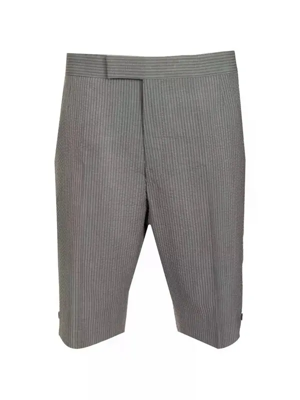 Thom Browne Seersucker Striped Shorts